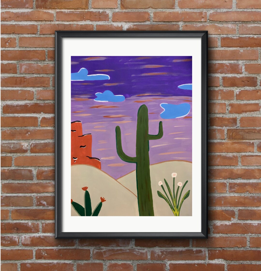 Western Acrylic Painting - Etsy