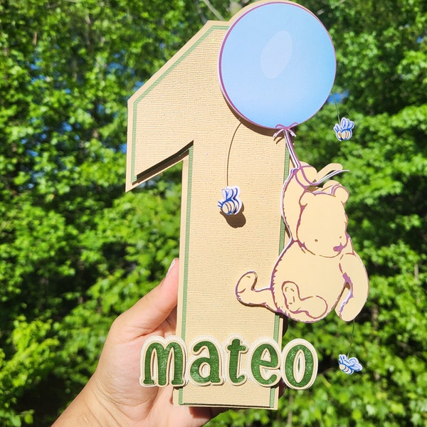 Winnie the Pooh 3d Number - Etsy