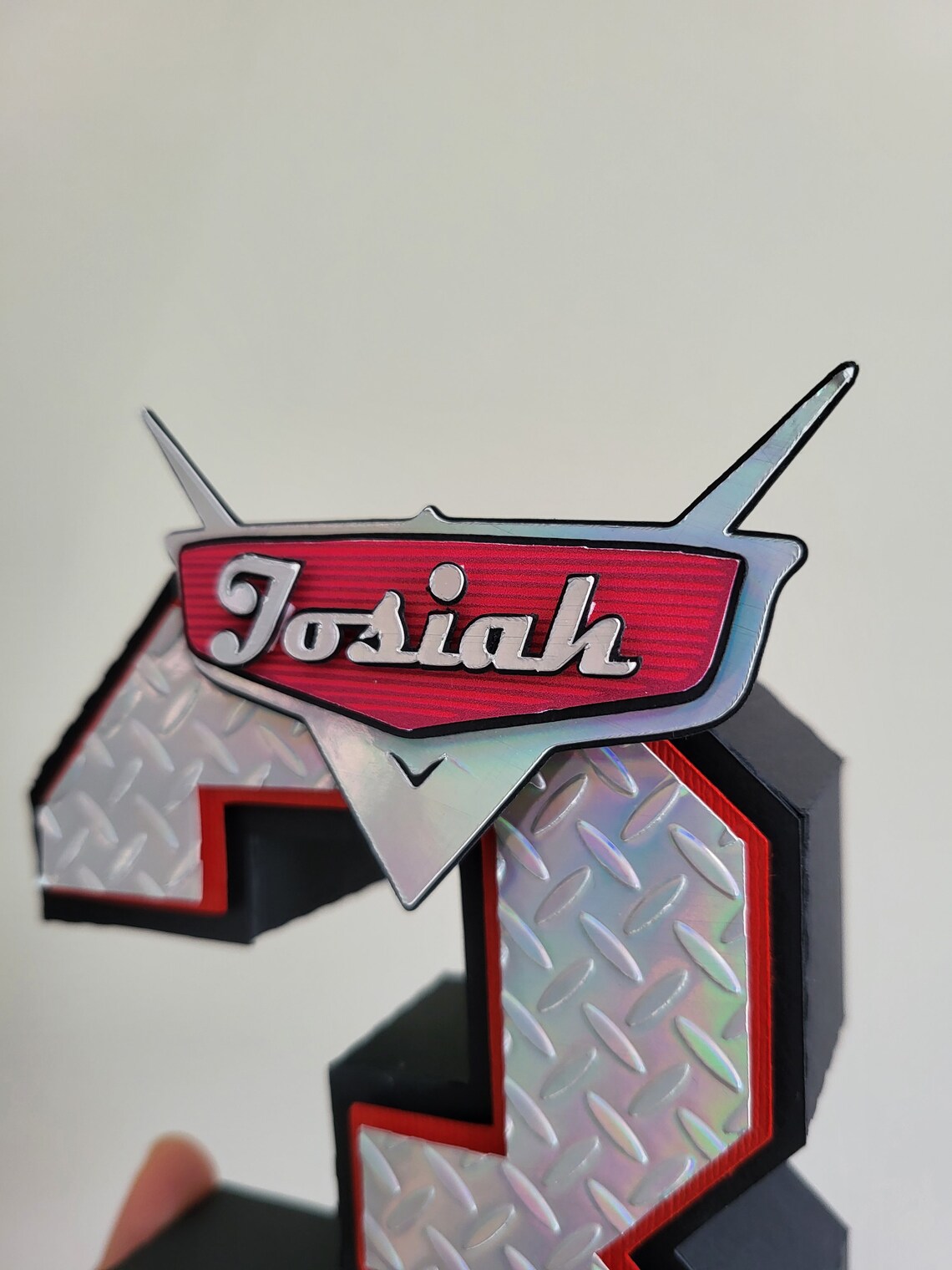 Mcqueen Birthday Party 3D Number, Race Car Decorations, Lightning ...