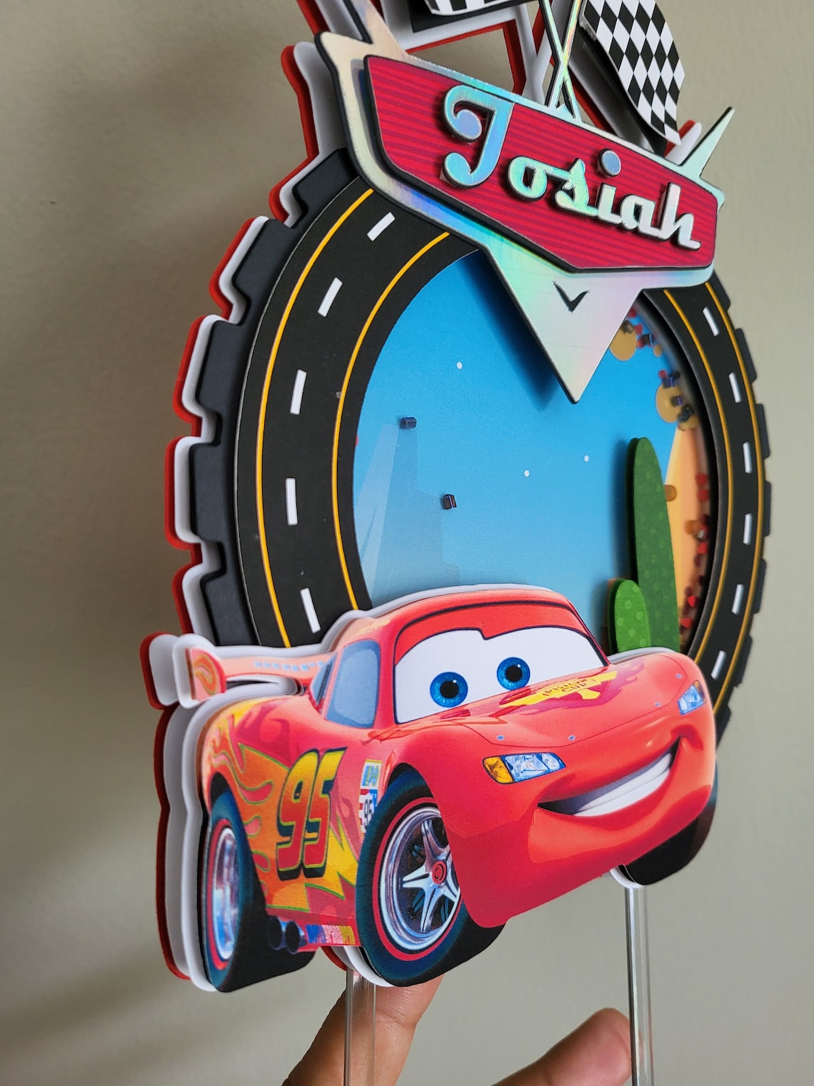 Cars Cake Topper, Mcqueen Birthday Party, Race Car Decorations ...