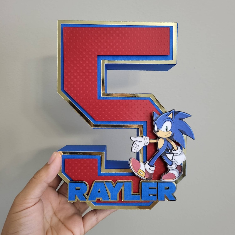 Sonic Number Svg - Etsy