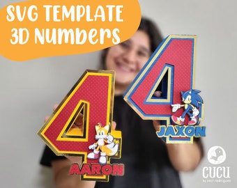 SVG Template 3D LETTERS and NUMBERS A-Z 0-9 Alphabet Cutting Files for ...