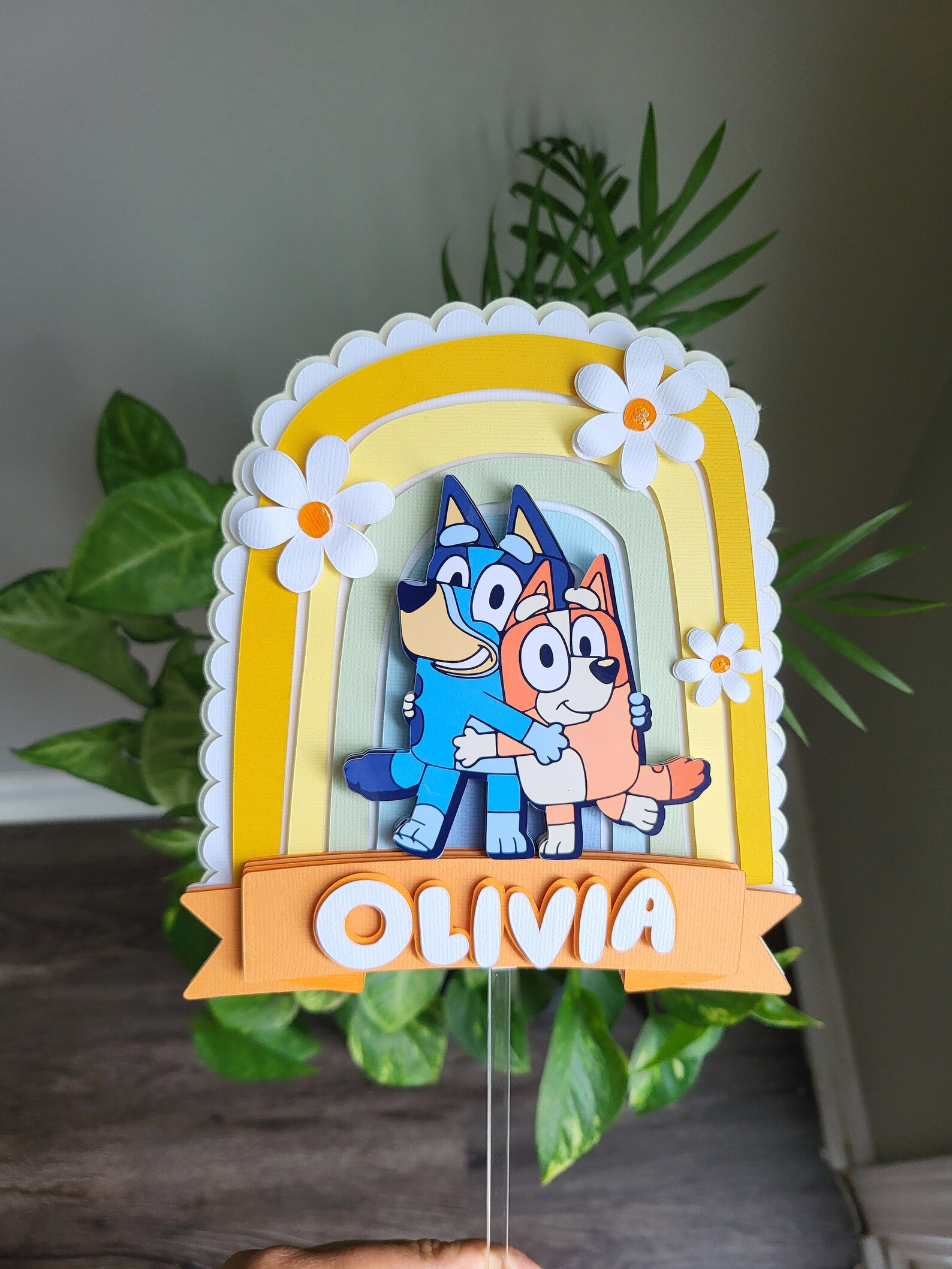 Bluey Cake Topper for Boys and Girls, Daisy Cake Topper, Bingo and ...