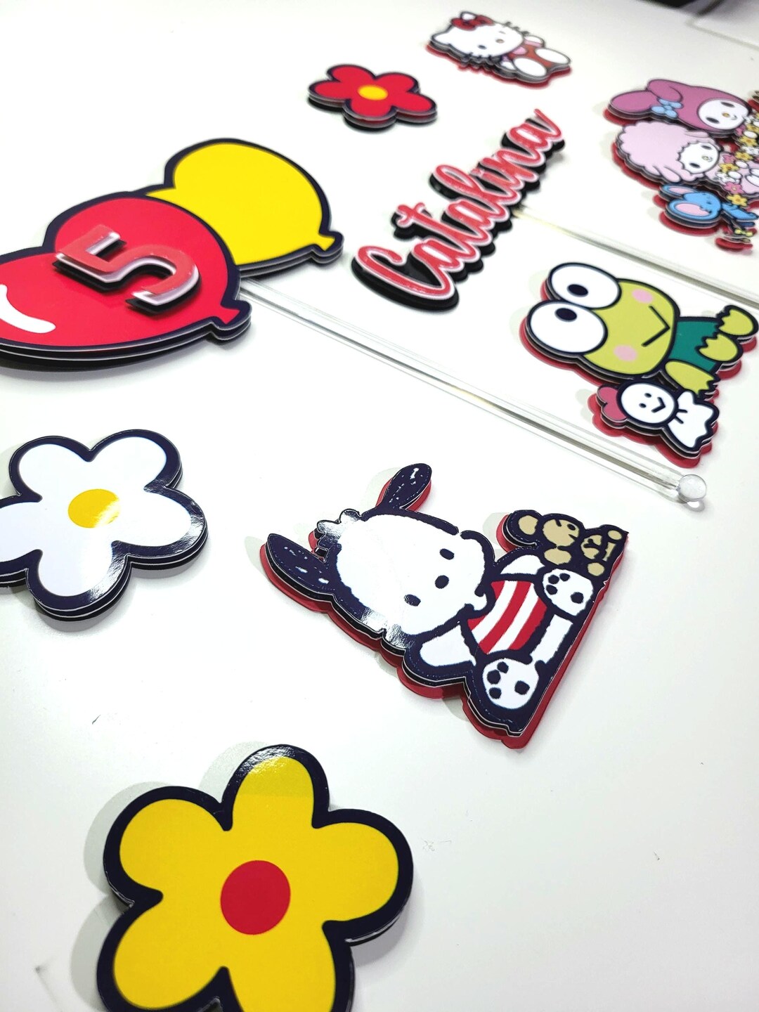 Hello Kitty and Friends Party Cake Decoration, Props, Keroppi, My ...