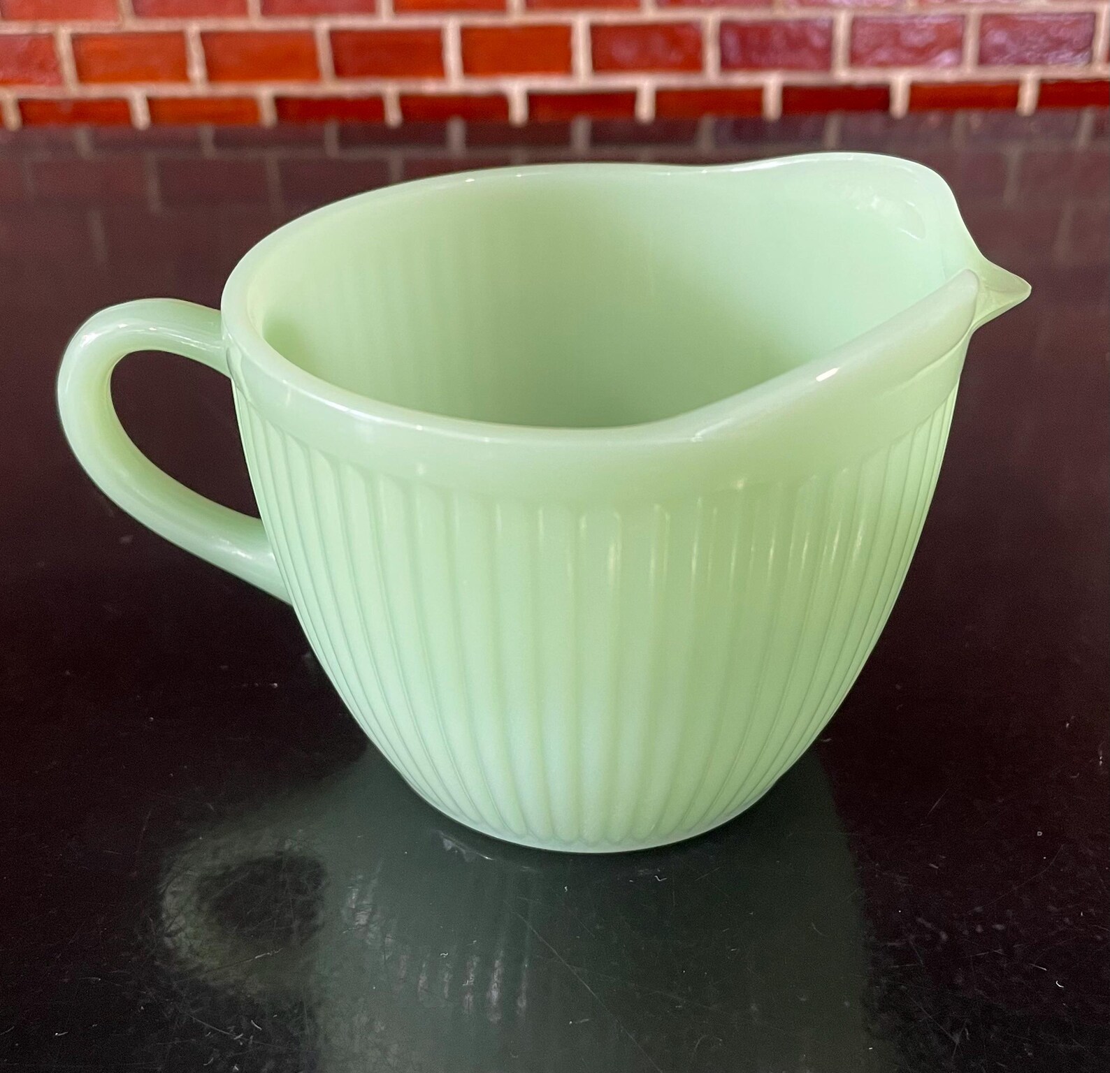 Vintage Fire-king Creamer and Sugar With Lid Jadeite Anchor Hocking ...
