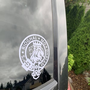 Clan Decals MacEachern Carmichael MacKintosh MacNaughton | Etsy