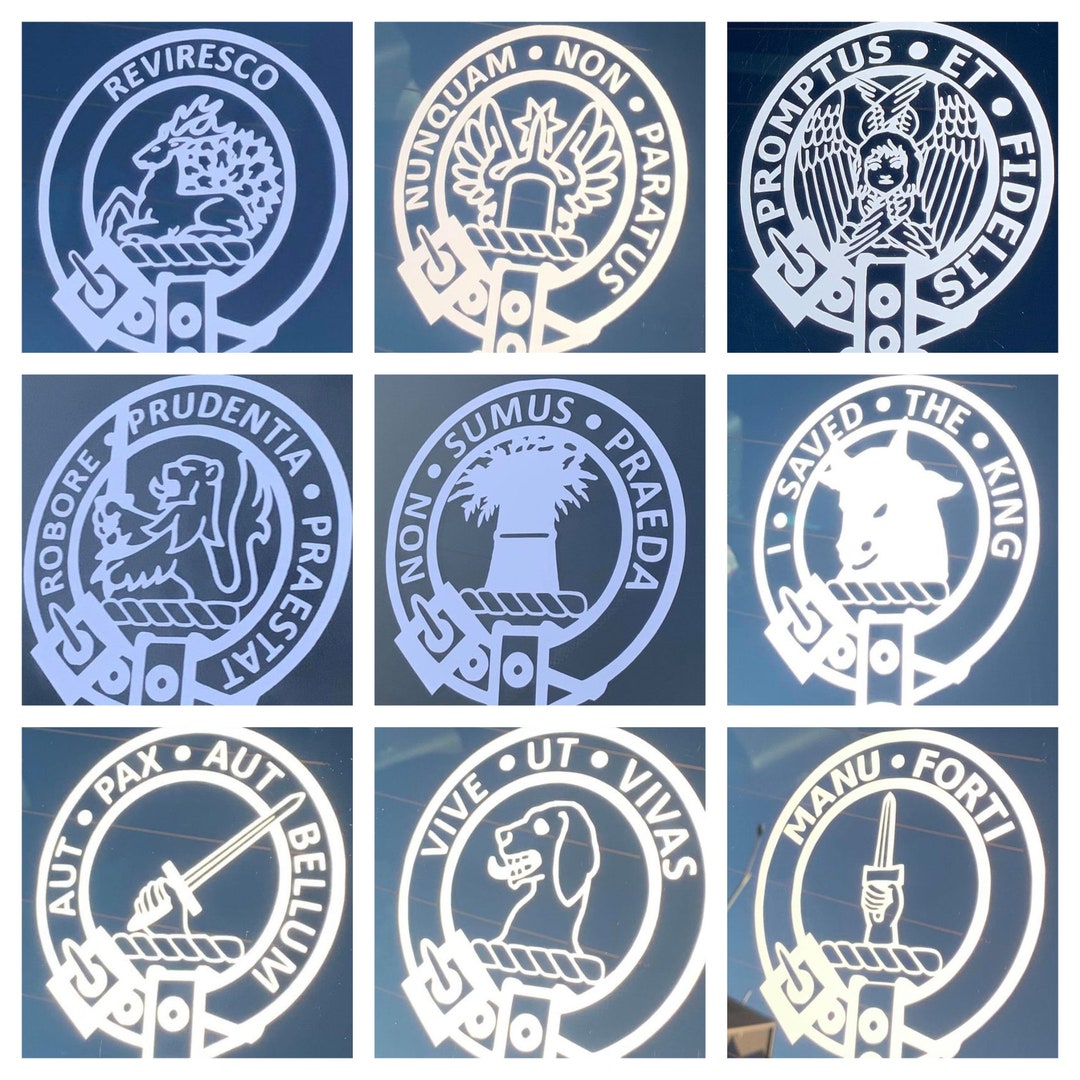 Clan Decals - Maxwell, Johnstone, Carruthers, Young, Routledge ...