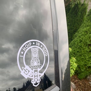 Clan Decals - Maceachern, Carmichael, Mackintosh, Macnaughton, Chisholm ...