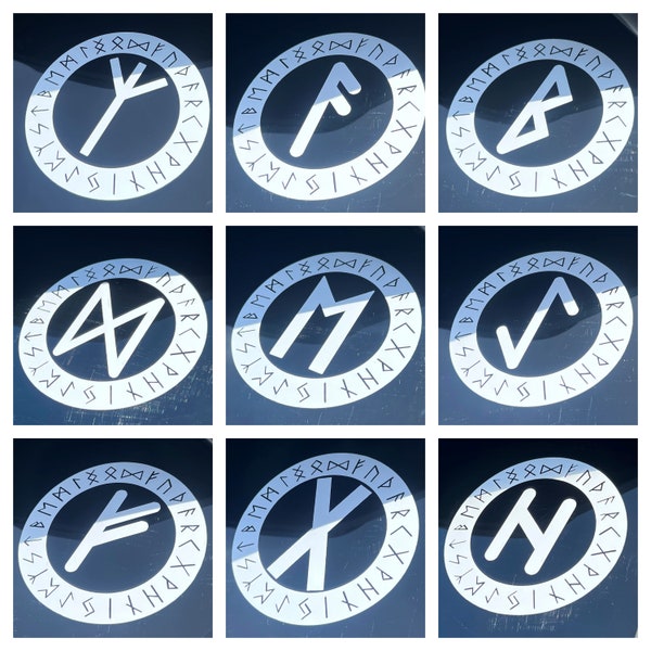 Ansuz Algiz Runes - Etsy