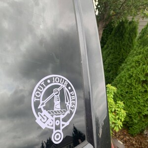 Clan Decals - Maceachern, Carmichael, Mackintosh, Macnaughton, Chisholm ...