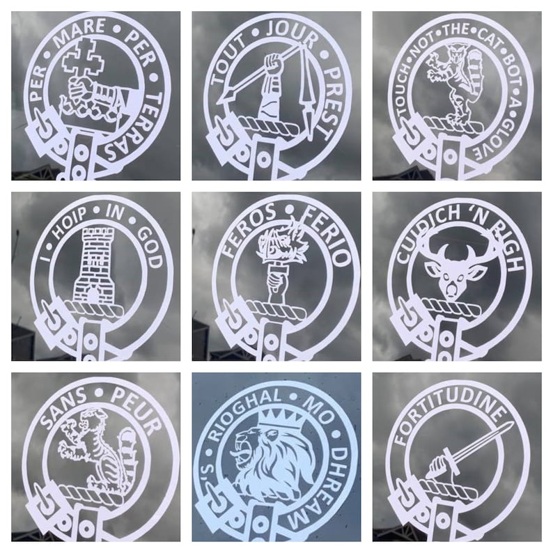 Clan Decals Maceachern Carmichael Mackintosh Macnaughton | Etsy