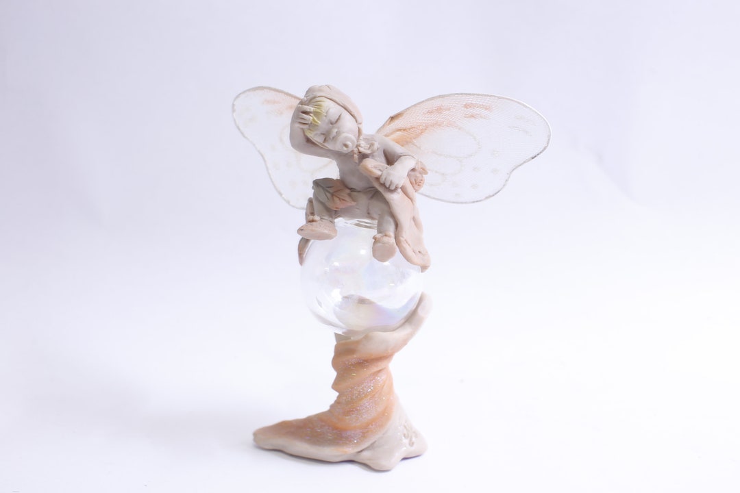 Bubble Fairies, Vermillion, Figurine, 6 1/2", 1992, Rawcliffe, Jessica Destefano, Table, Shelf ...