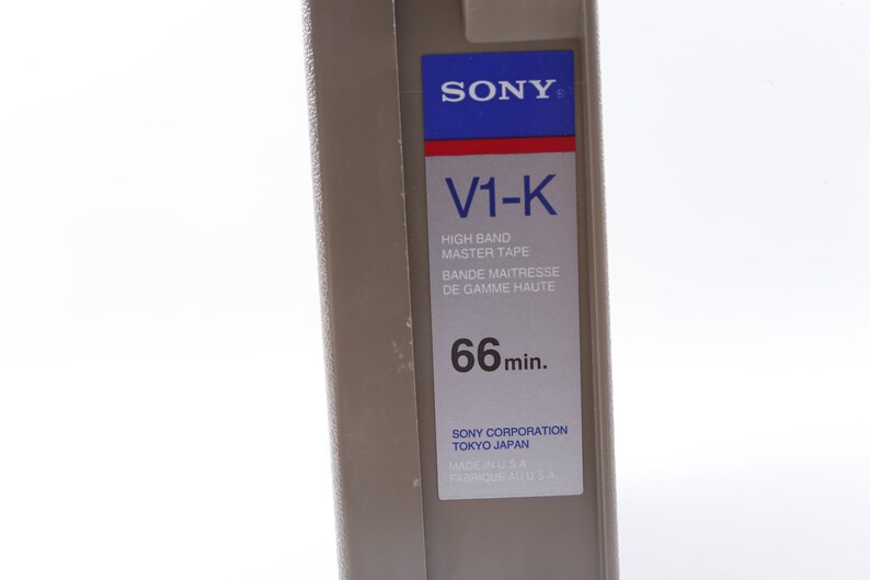 Sony V1-K High Band Master Tape Unused Television Taping News Home ...