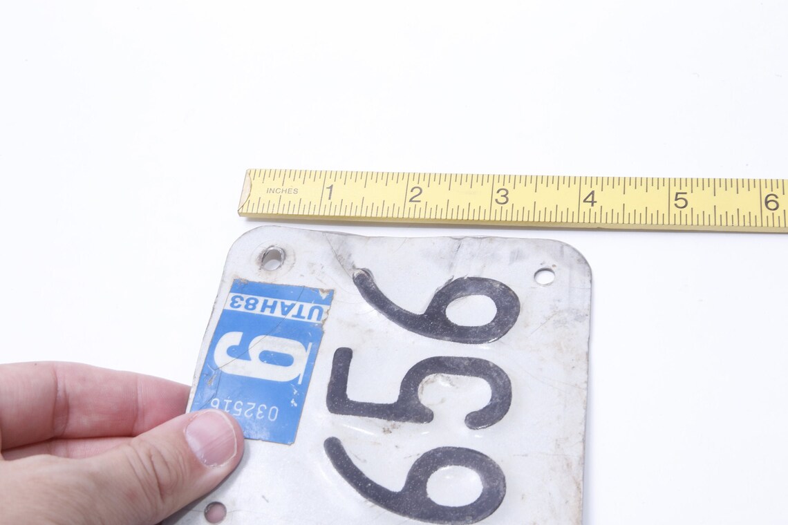 Utah Car Plate Numbers Vehicle Registration Plate White - Etsy