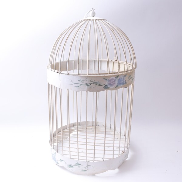 White Bird Cage - Etsy
