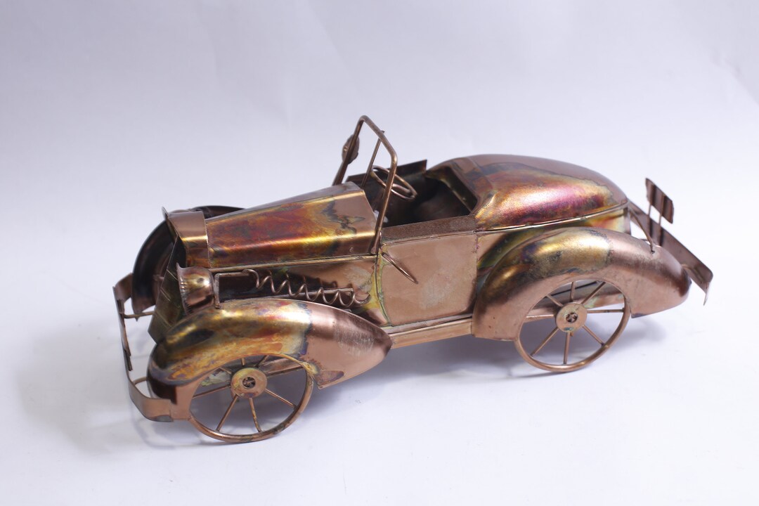 Metal Copper Tin Music Box, Gold, Classic Car, Rolls Royce, Working ...