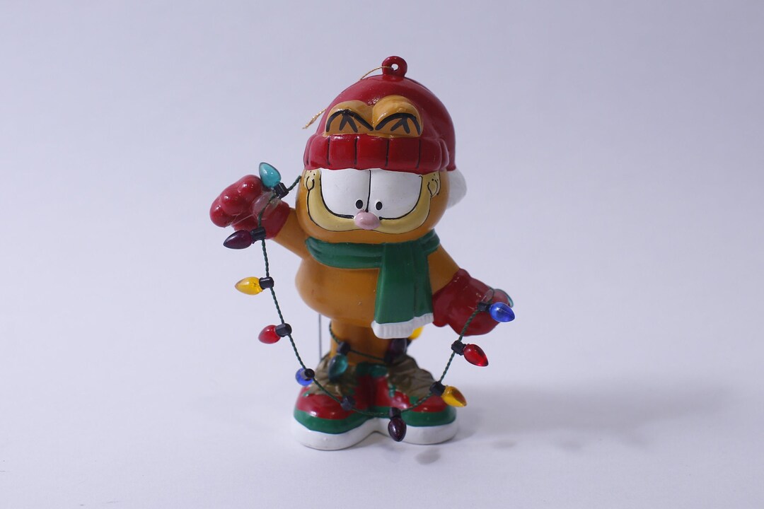 Garfield Cat With Christmas Lights, Ornament, Hanging, 4, Winter ...