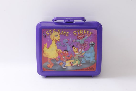 Sesame Street Aladdin Muppets Blue Lunch Box Plastic Case - Etsy