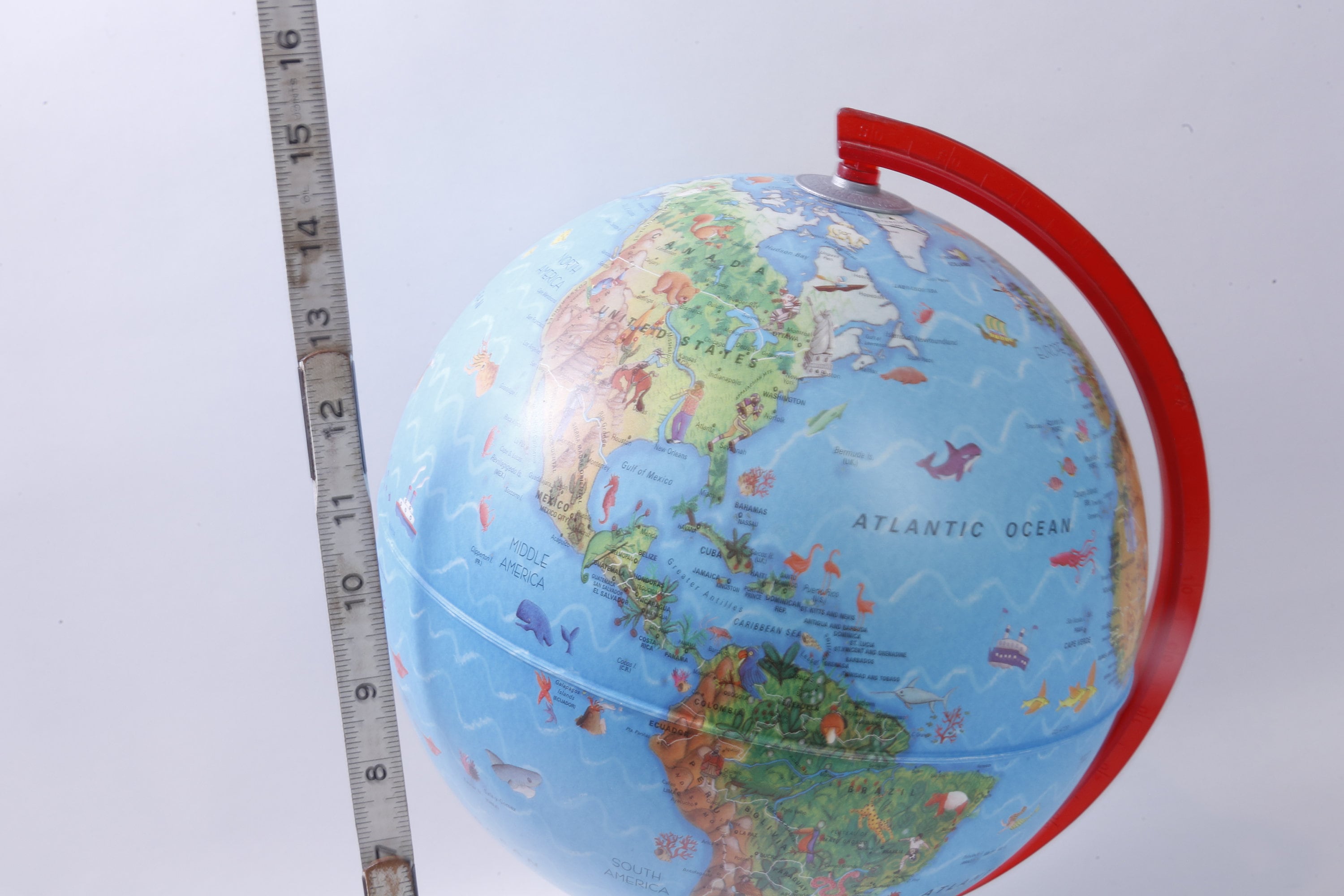 Globe Earth Physical 1990s Political Map Landmarks - Etsy