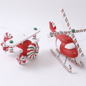 Christmas, Candy Cane, Helicopters, Vehicles, Ornaments, White, Red ...