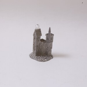 Castle, Crystal, Fantasy, Pewter, Figurine, 2", Miniature, Statuette ...