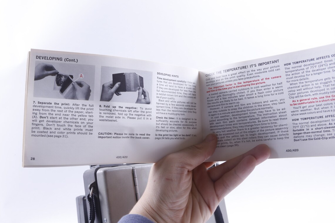 Polaroid 420 Automatic Land Camera With Manual Home Photo - Etsy