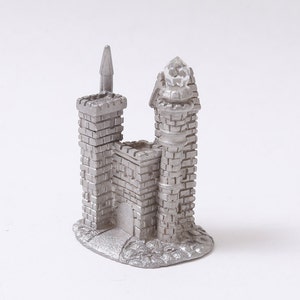 Castle, Crystal, Fantasy, Pewter, Figurine, 2", Miniature, Statuette ...