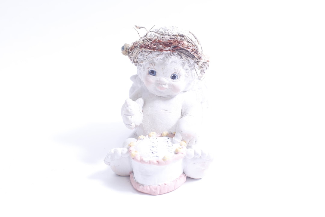 Dreamsicles, Angel With Birthday Cake, Figurine, Kristin Haynes, Cast ...