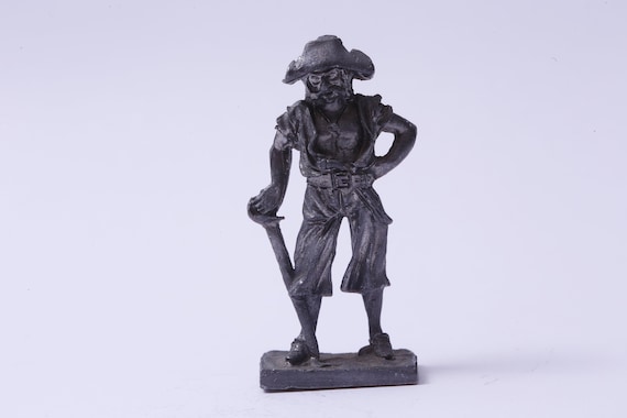 Pirate With Sword Sailor Little Pewter Figurine Human - Etsy