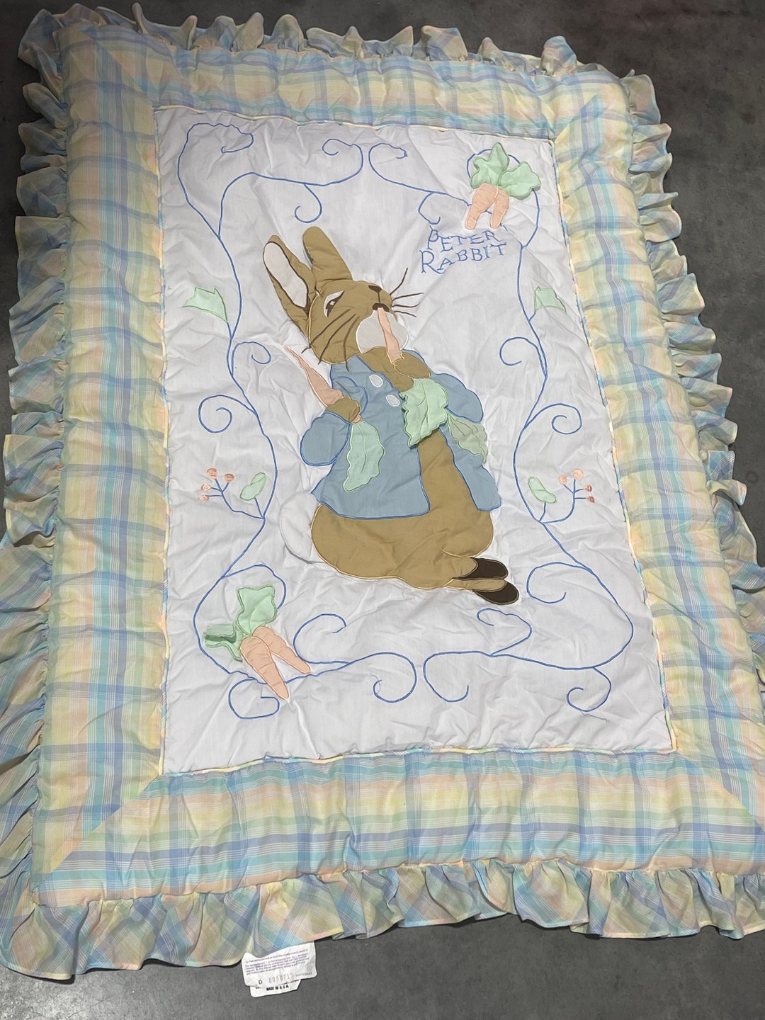 Peter Rabbit, Baby Blanket, Beatrix Potter, Illustration, Crib, Bedding ...