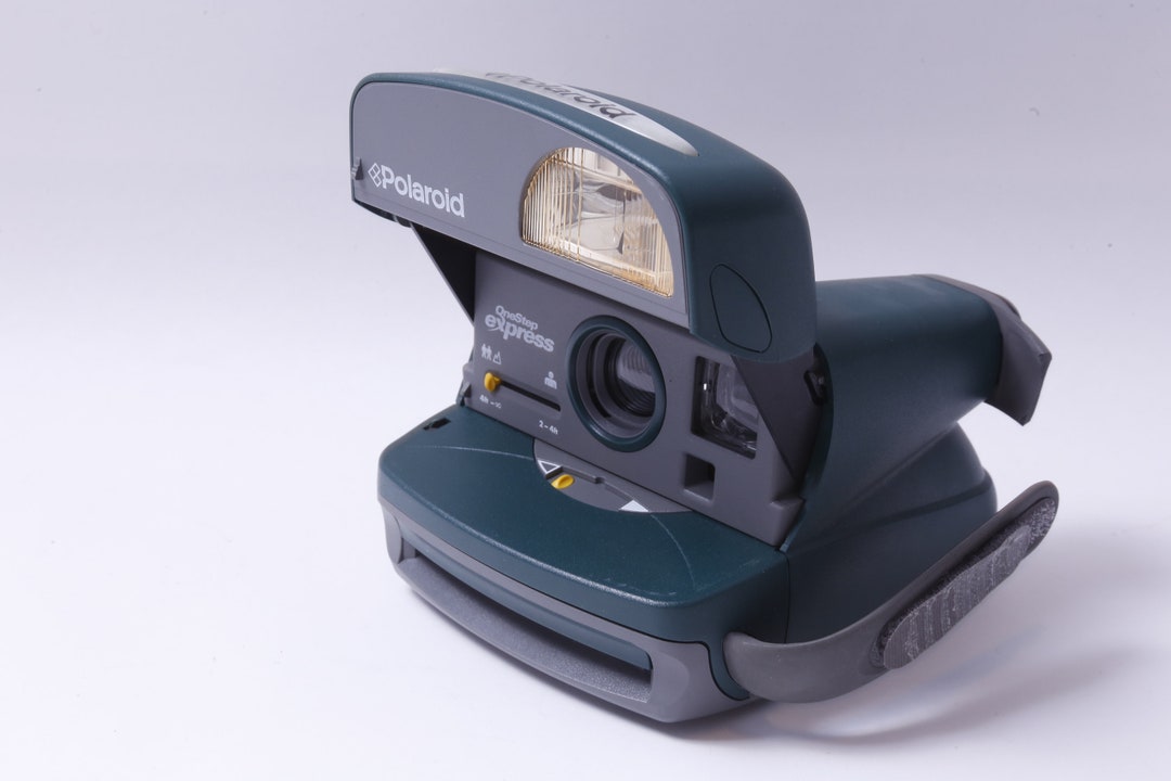 WORKING Polaroid, One Step Express, Camera, Green, Made in UK, Photo ...
