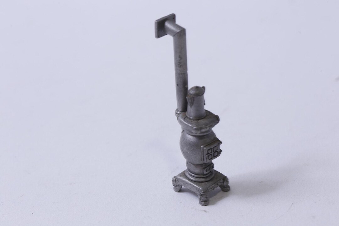 Boyd Perry, Rawcliffe, Potbelly, Stove, Dollhouse, Miniature, Pewter ...