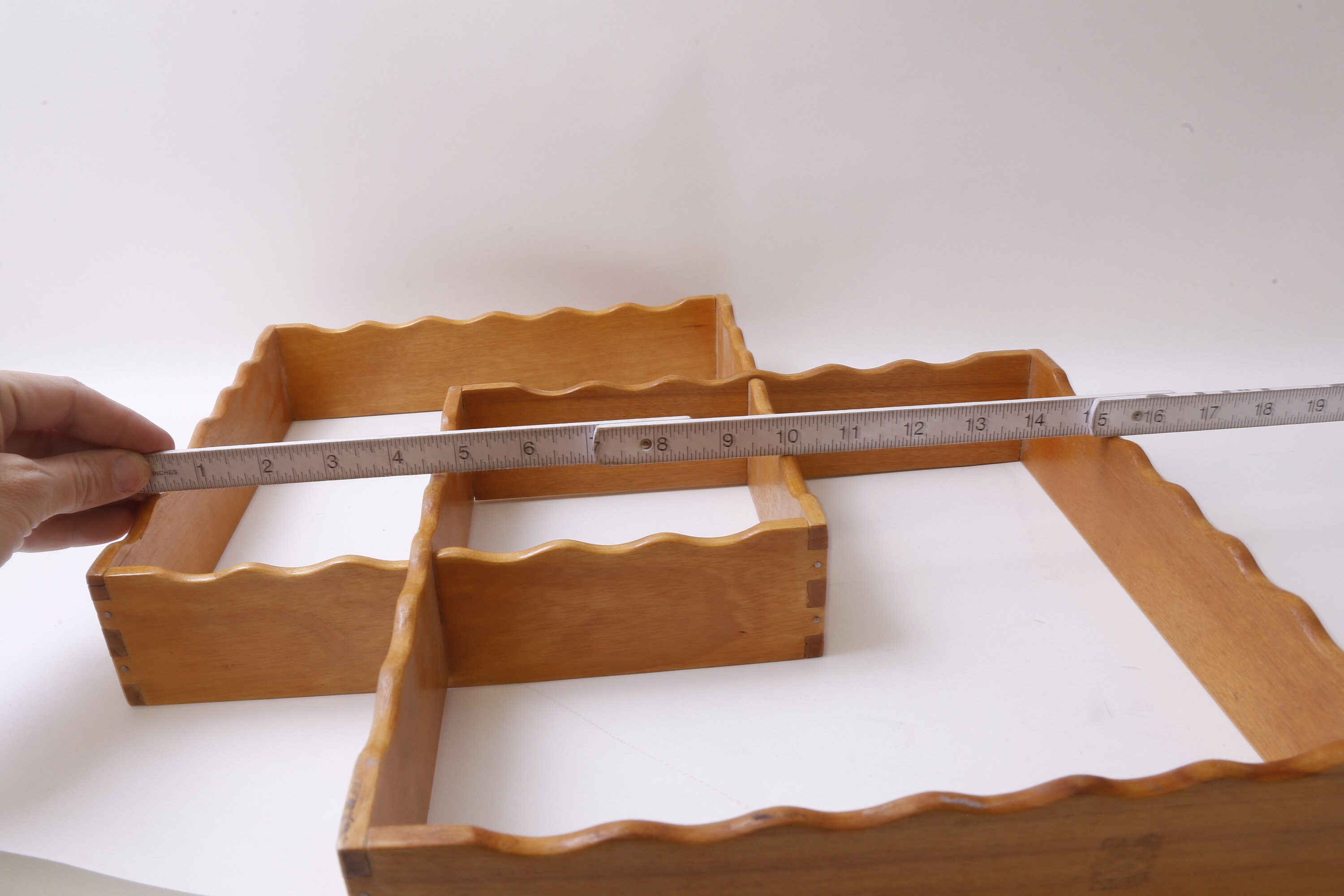 1950s Square Wood, Shelf, Square, Wall Hanging, Home, Interior, Decor ...