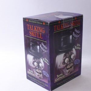 1990s 1980s Halloween, Talking Skull, Battery Operated, Electronic ...