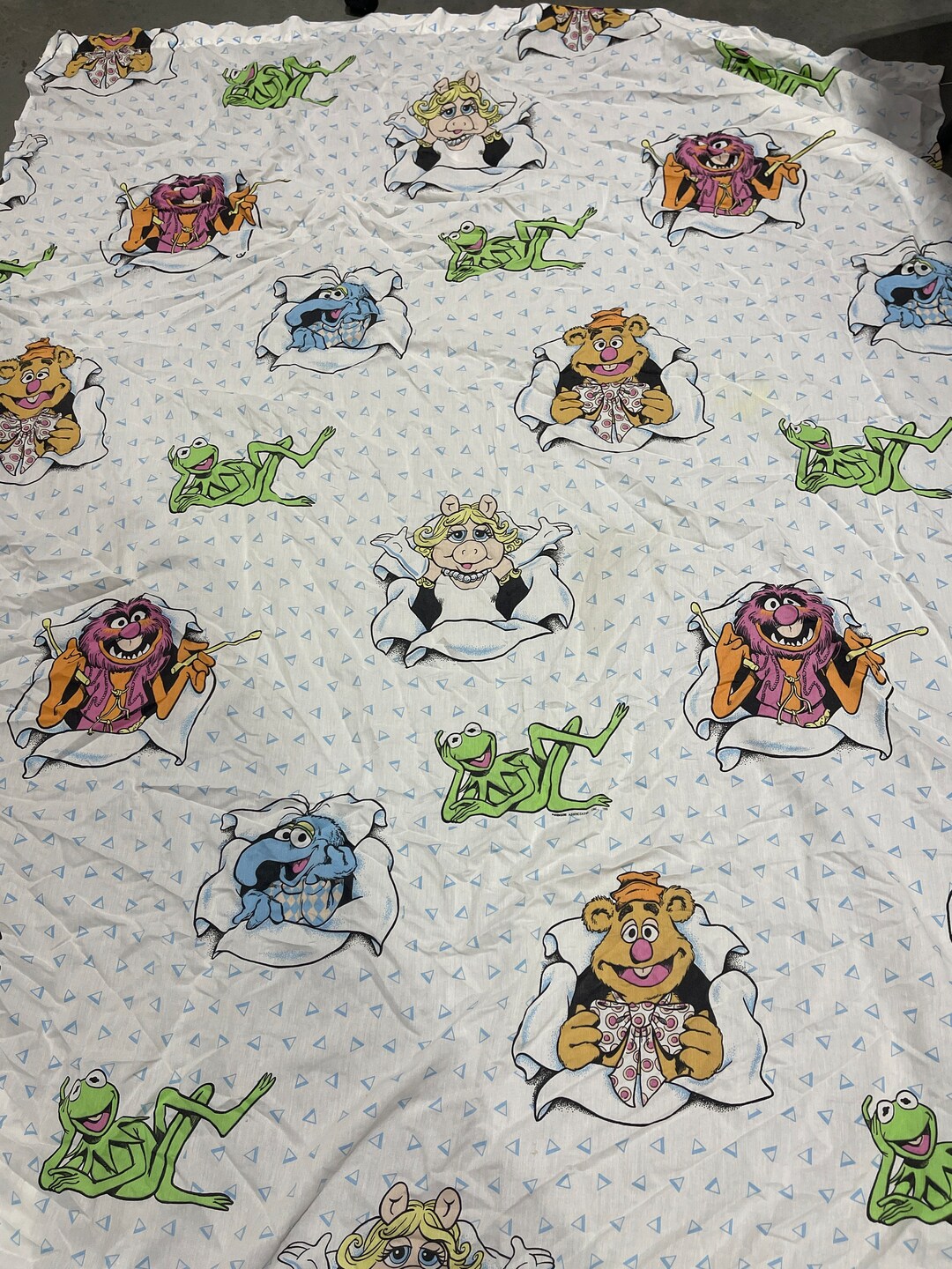 Muppets, Jim Henson Twin Sheet, Dotted Design, Bright Characters, Baby ...