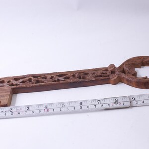 Large Wooden Carved Key, 12 Inches, Ornate, Decorative, Antique Key ...
