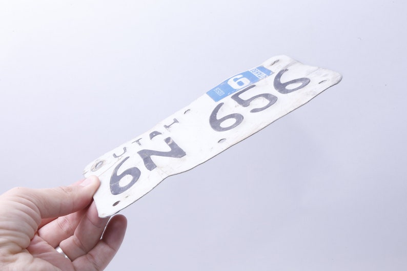 Utah Car Plate Numbers Vehicle Registration Plate White - Etsy