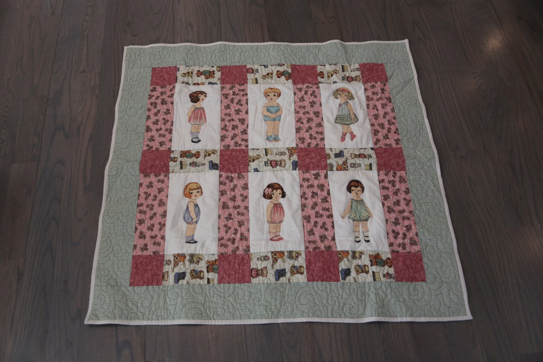 Dolly Dingle, Cute Dolls, Baby Blanket, Crib Quilt, 37 X 38.5", Kids ...
