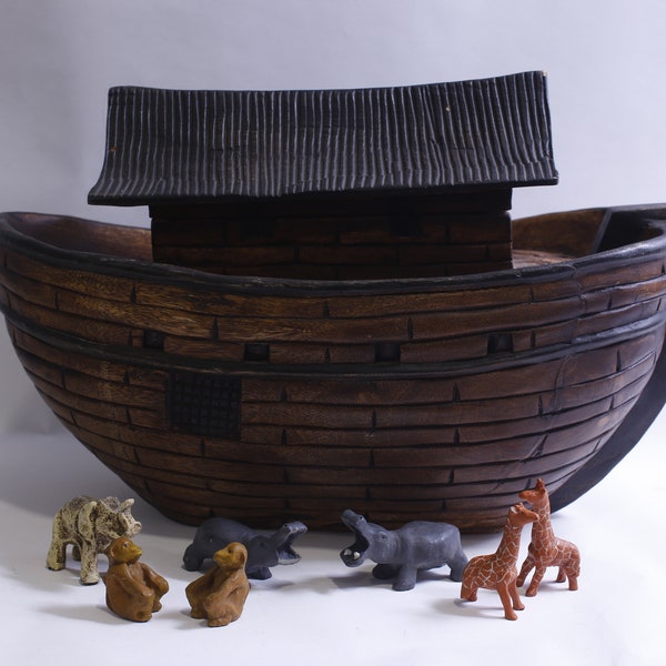 Wooden Noahs Ark - Etsy