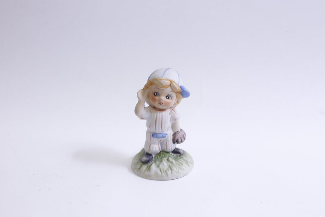 Baseball-themed Porcelain Figurine, Sports-inspired, Collectible ...