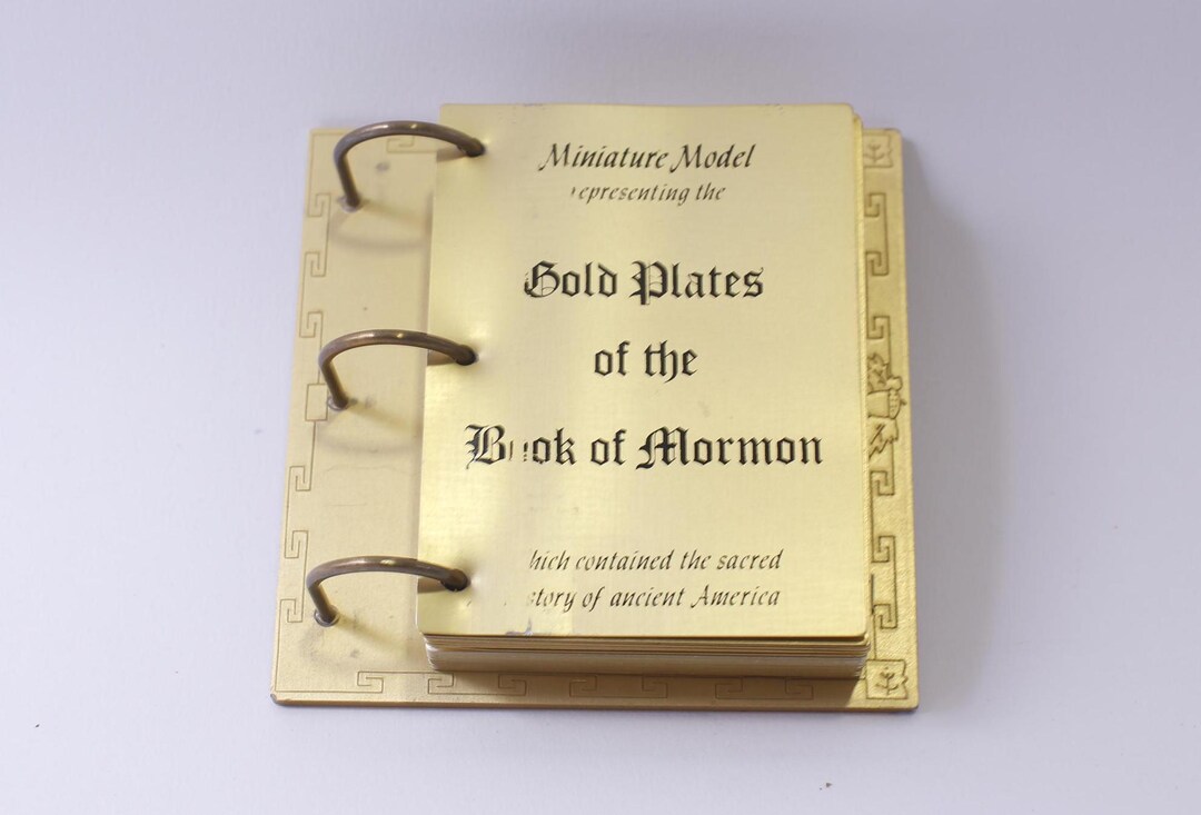Gold Plates of the Book of Mormon, Miniature Model, Sacred Story of ...