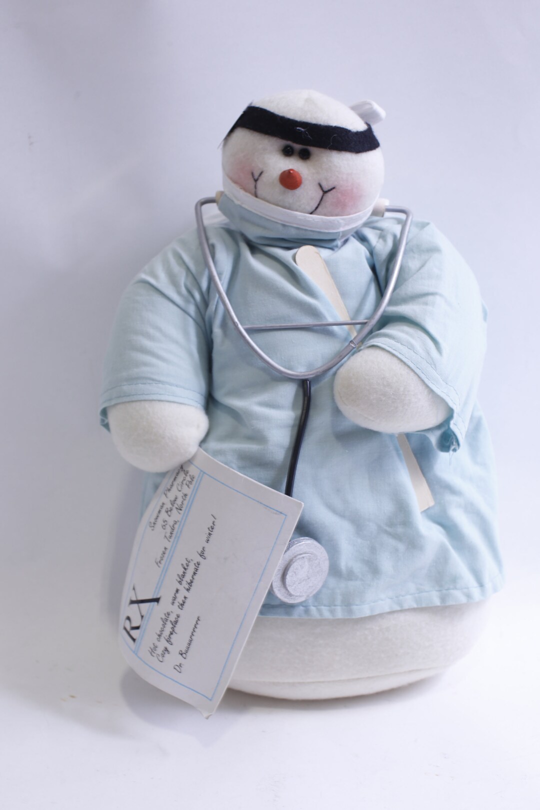 Terrys Village, Snowman, Doctor, Plush, Blue Medical Gown ...