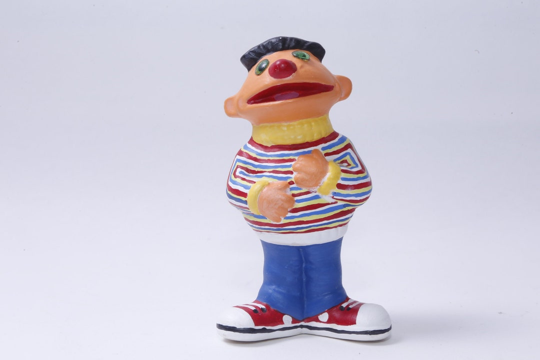 Sesame Street, Muppets, Ernie, Hand Painted, 5", Figure, Standing ...