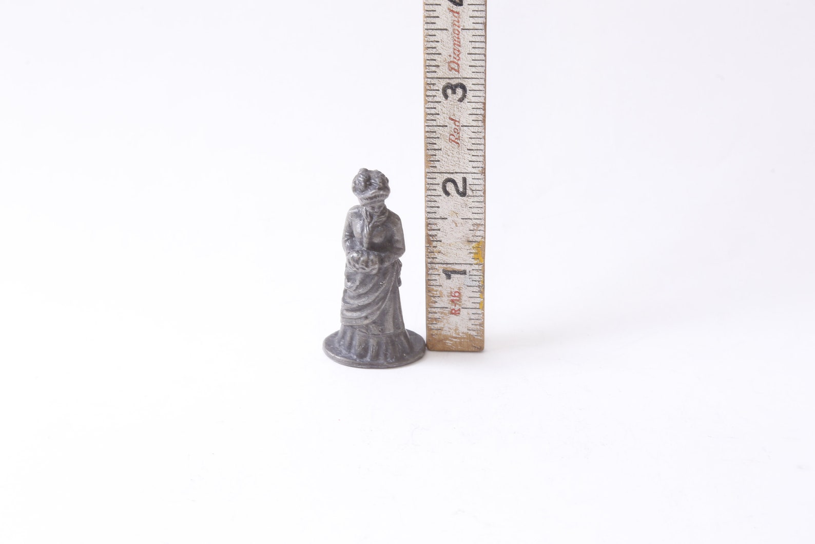 Lady Woman Pewter Figurine 2 Miniature Statuette - Etsy