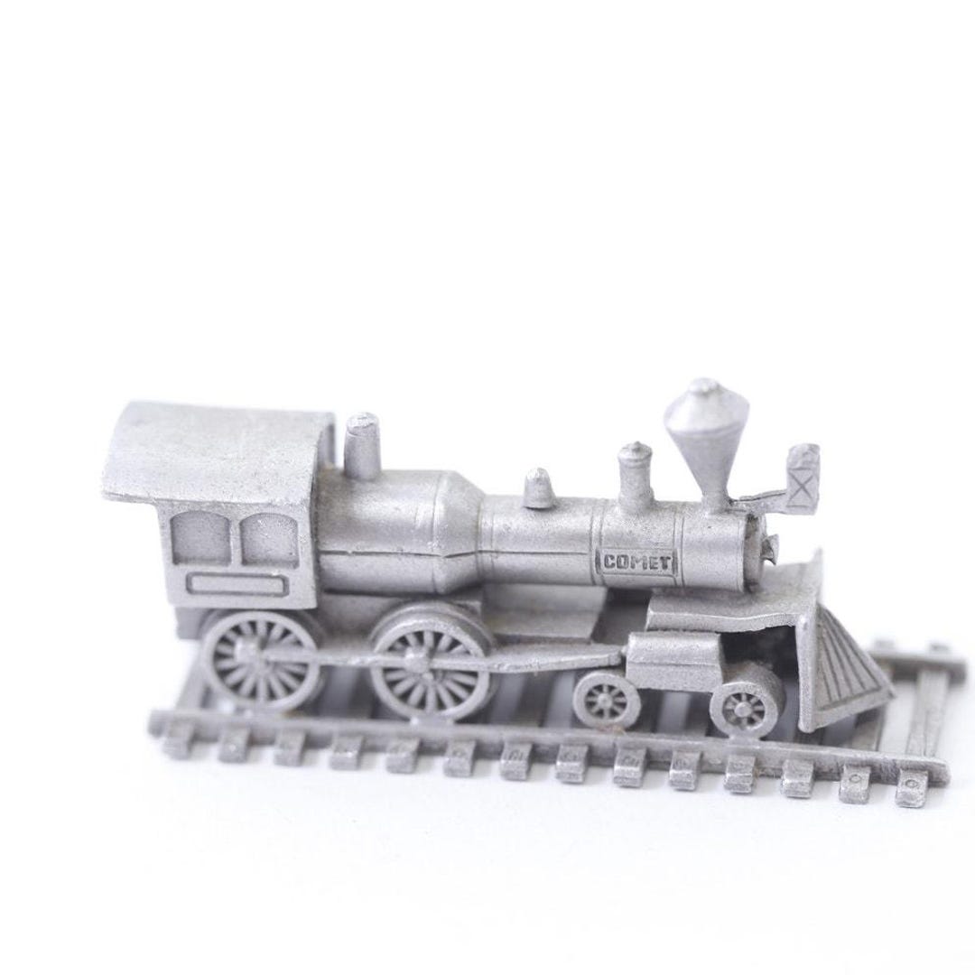 90s, Locomotive, Train Comet, Pewter, Statue, Miniature, Game Piece ...