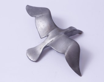 Pewter Bird Figurine - Etsy