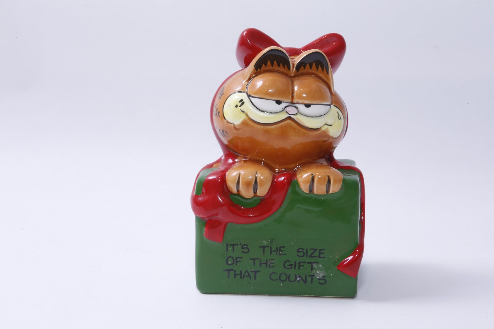 Garfield Cat Christmas Gift Green Box Humorous 4 | Etsy