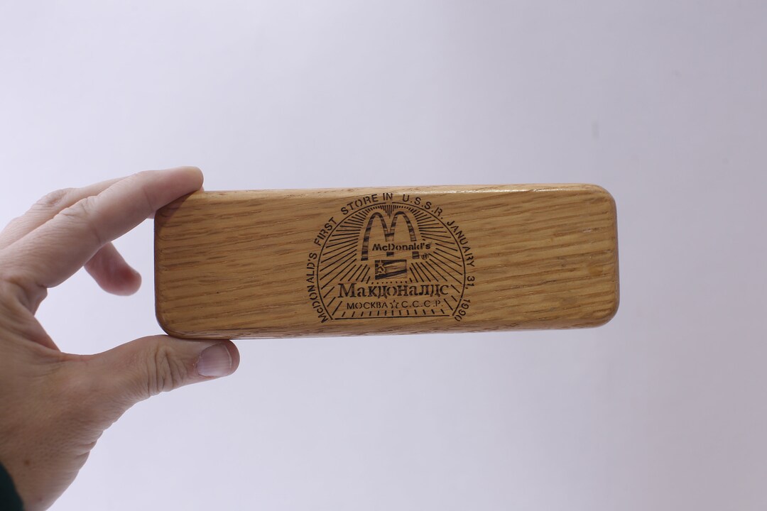 Very Rare, Mcdonald's First Store in USSR, Wooden Watch Case, 1990 ...