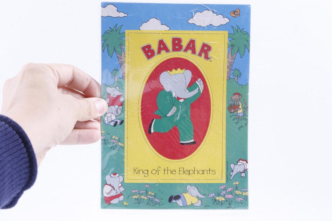 Babar, King of the Elephants, Magnet, Frame, Brunhoff, Cartoon ...