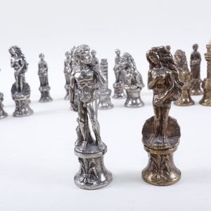 Florence Italian Renaissance Art Chess Set Figures Statue of David ...